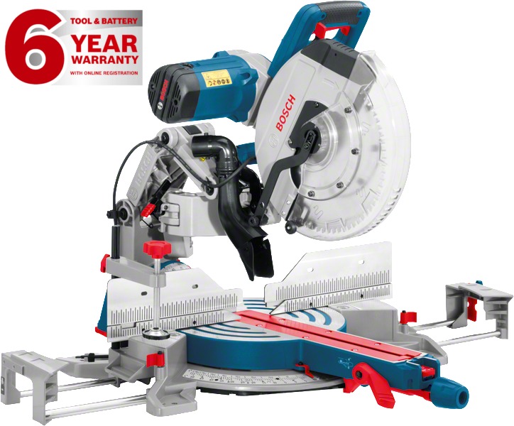 Mitre Saws: Bosch GCM12GDL 12in (305mm) Compound Mitre Saw (2000 watts)