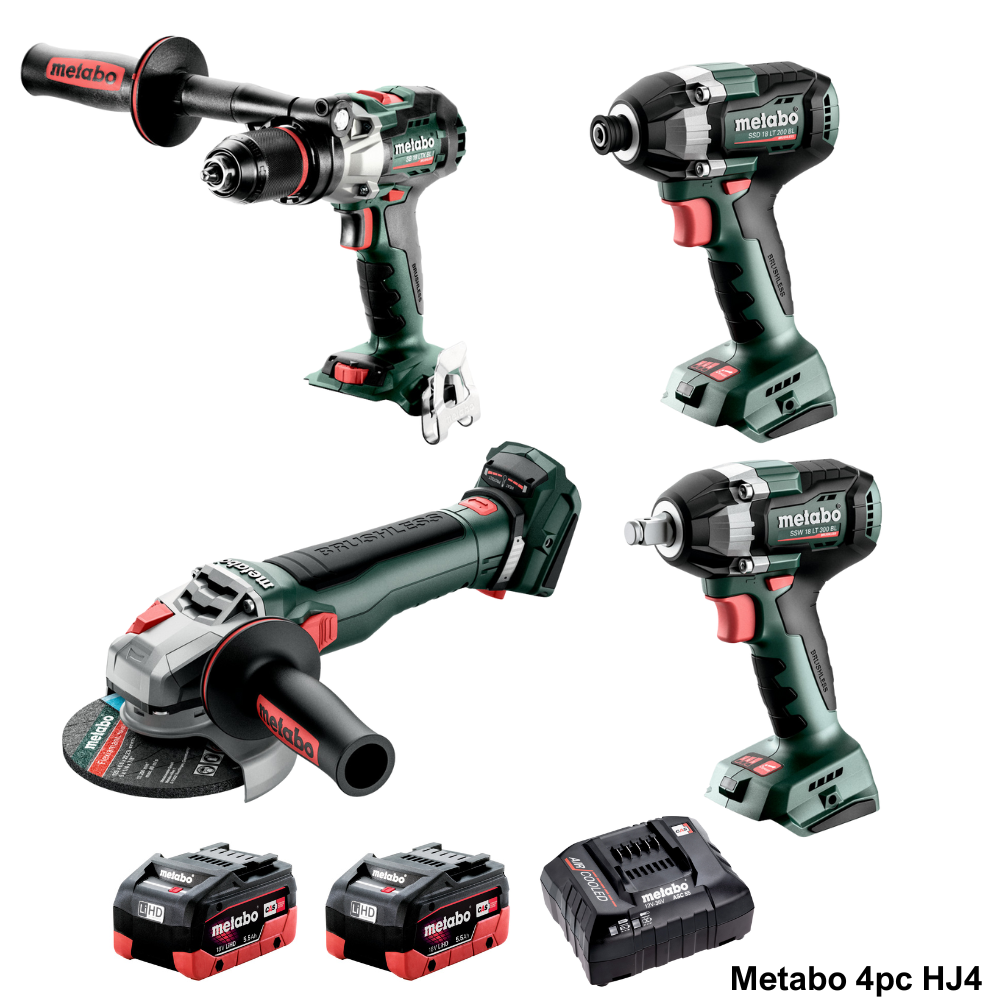 Metabo Cordless: Metabo 18v Custom 4pc Kit