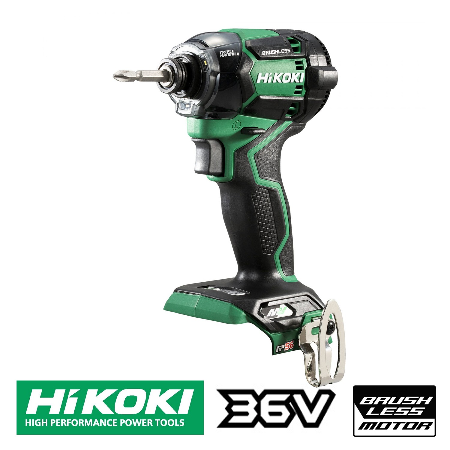 Fastening: Hikoki 36V Brushless Triple Hammer Impact Driver Bare Tool
