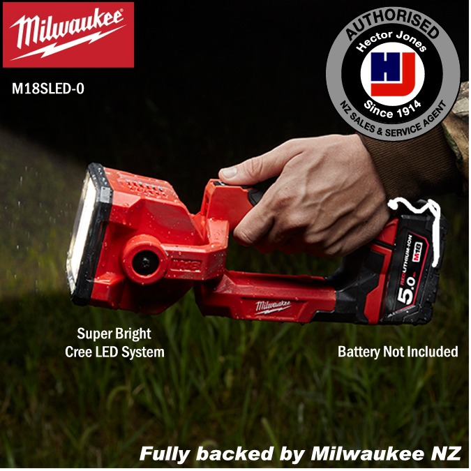 M18 Lighting: Milwaukee M18 Super High Output LED Search Light Torch